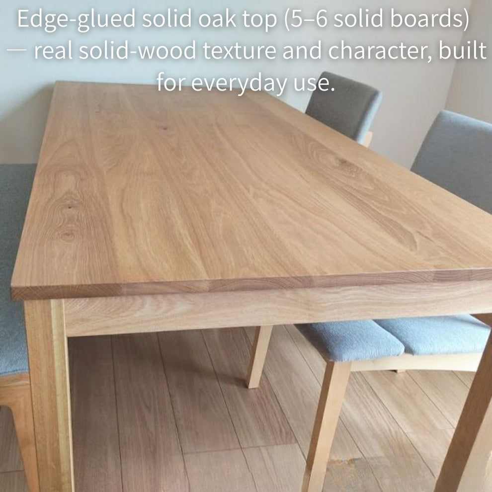 RT Solid Oak Custom Dining Table (Made in Okawa, Japan) — Made to Orde ...